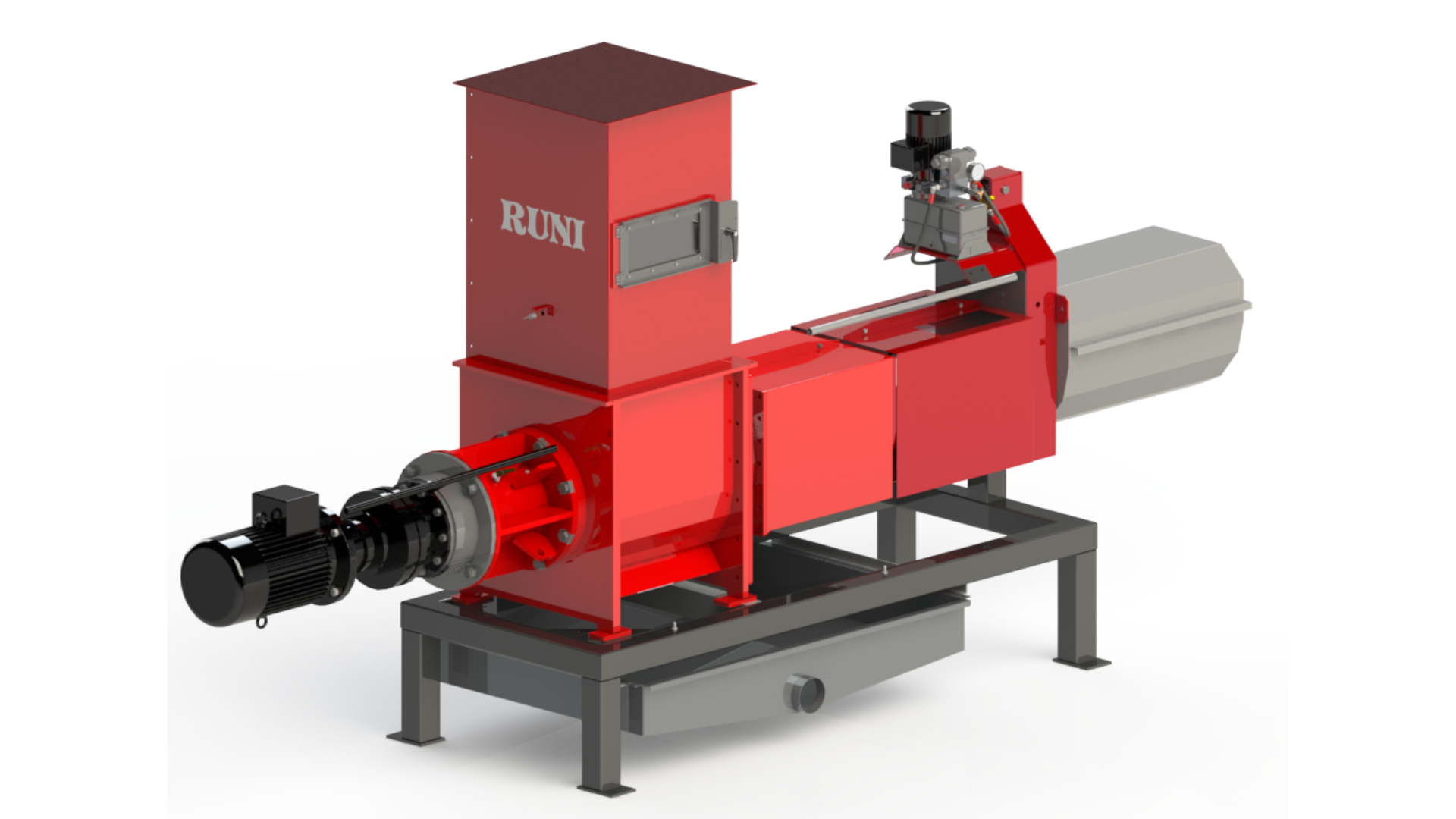 Compacting plastic drums | RUNI Recycling machinery