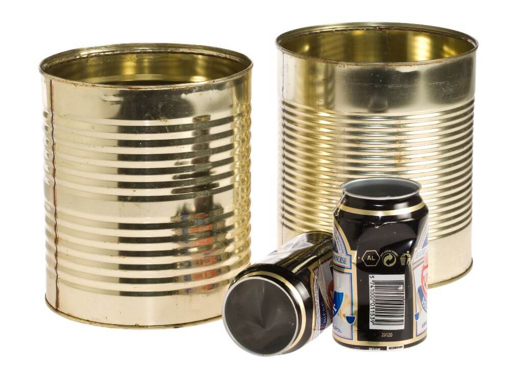 Compactor for empty tinned food cans | RUNI Recycling Machinery